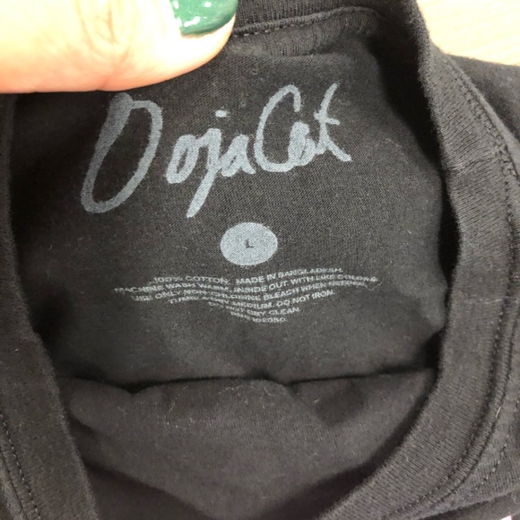 Tops | Doja Cat Tour Merch Black Short Sleeve Tshirt Top | Poshmark